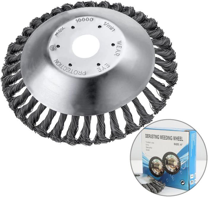 Brosse de désherbage pour débroussailleuse-20 cm, Brosse de désherbage débroussailleuse ...