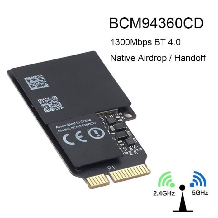 BCM94360CD - Adaptateur Pci-e Double Bande Pour Pc, 1750mbps, Wifi ...