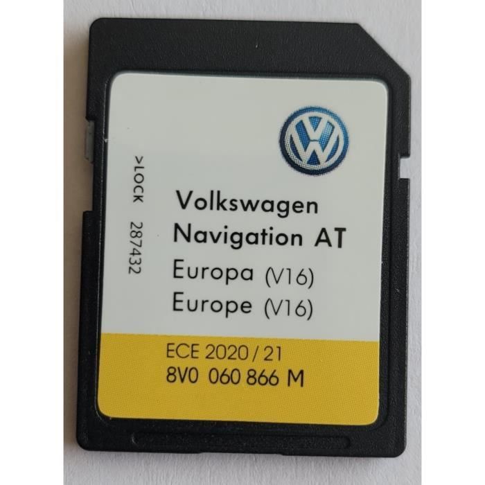 Carte SD GPS Europe - VW Discover Media 1 MIB1 - v16 2021 - Noir - Cdiscount Auto