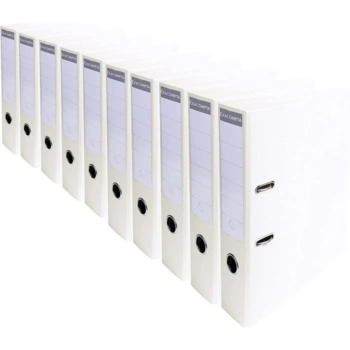Carton de 10 Classeurs à levier A4,Dos de 70mm,Mécanique 75mm,32x29x7cm ...