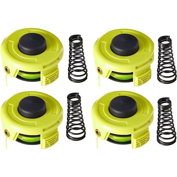 Bobine de fil et ressort de couverture pour débroussailleuse Ryobi RAC118 Bobine de 1,2 mm ...