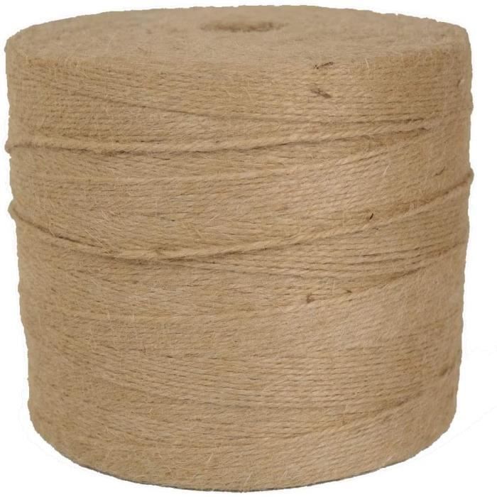 Cordon en jute - corde de jute - corde de jute - Diamètre : env. 2 mm ...