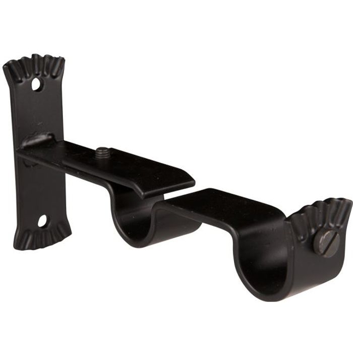 Support double pour tringle en fer forgé D20 - Cdiscount Maison