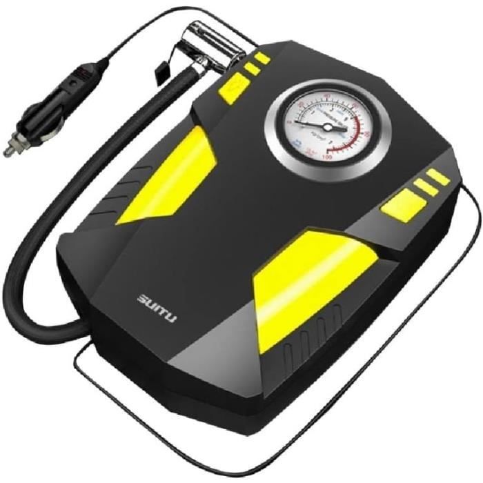 Compresseur D'Air Pour Pneus De Voiture Dc 12 V Avec Manomètres ...