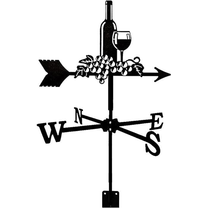Girouette En Métal Rétro Avec Indicateur De Direction Du Vent Pour ...
