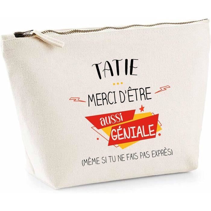 Trousse Tatie Géniale Sans Faire Exprès | Pochette Toilette Maquillage ...