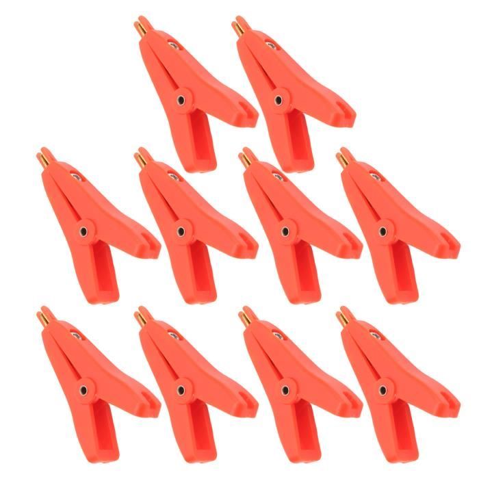 Duokon pince de test négatif positif 10A pince en laiton plaqué or ...