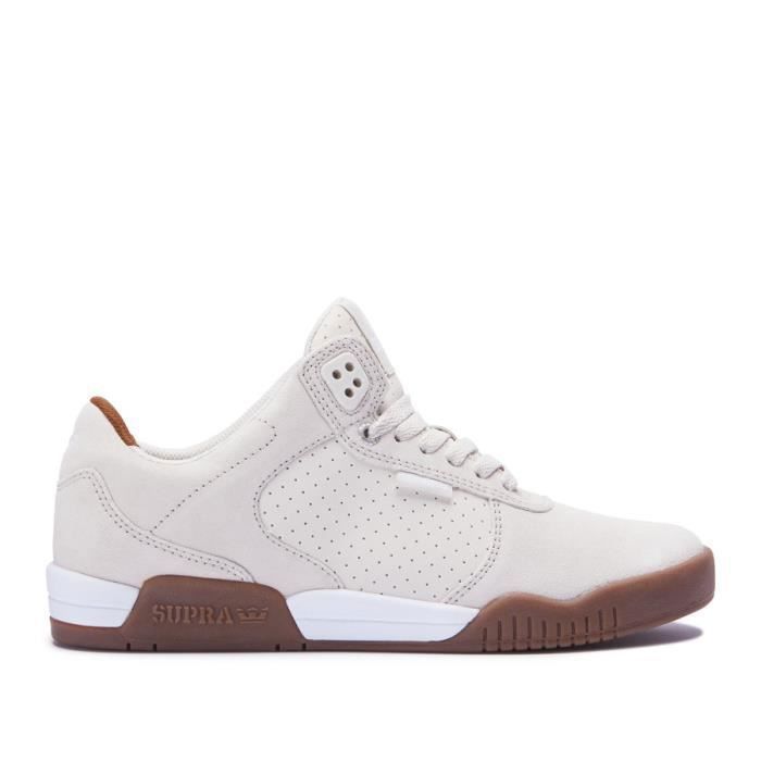 Chaussures SUPRA ELLINGTON White gum Blanc - Cdiscount Chaussures
