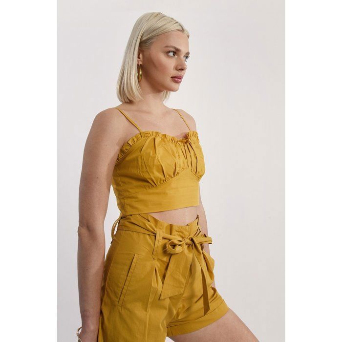 Crop top - Molly bracken. Jaune - Cdiscount Prêt-à-Porter
