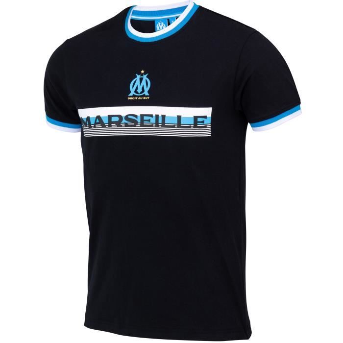 T-shirt - OLYMPIQUE DE MARSEILLE - Fan OM - Coton jersey 160 gr ...