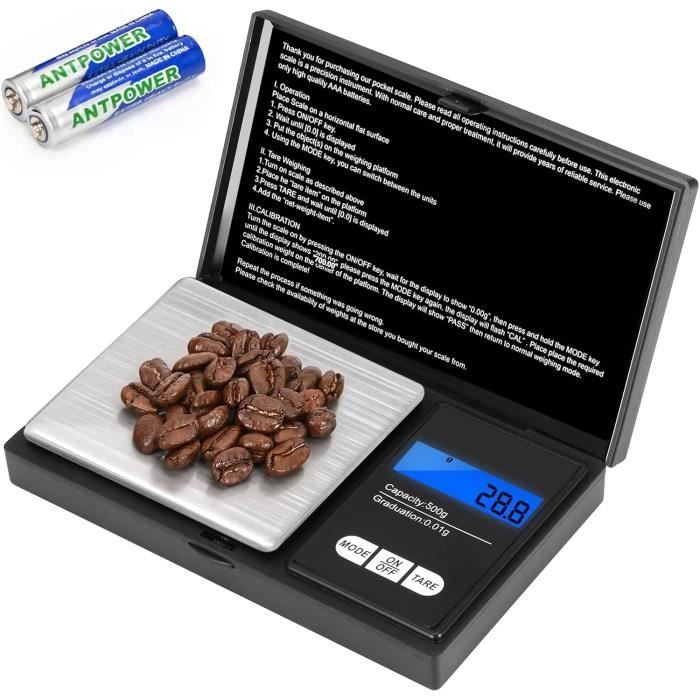 Balance De Précision 500G-0, 01G Balance Cuisine (7 Unités), Fonction ...