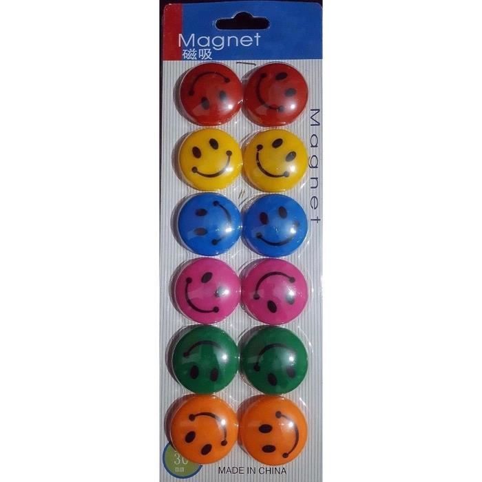Smiley Face Aimants de réfrigérateur Aimant puissant Memo Tableau blanc ...