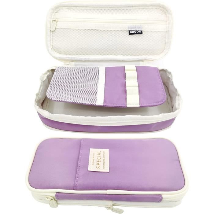 Liupmeg Grande Capacité Étui à Stylo,Trousse Scolaire Extensible,Sac à ...
