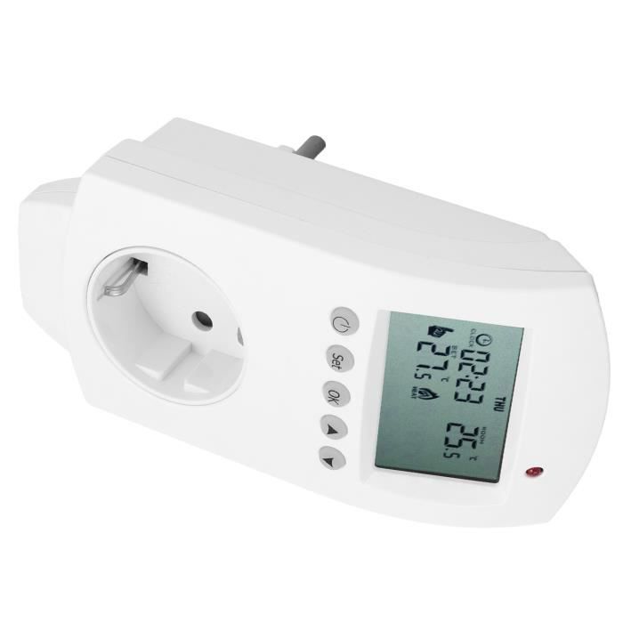 Thermostat - SURENHAP - Enfichable - Indicateur LED - Programmable - Économie d'énergie ...