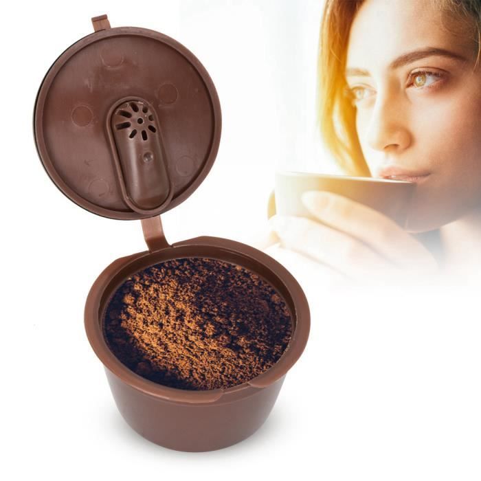TMISHION Capsule de dosette de café Dosette de café rechargeable en ...