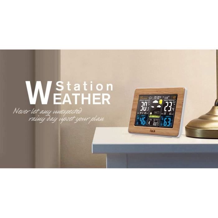 Station Météo Et Horloge Numérique Avec Capteur D'Humidité, Température ...