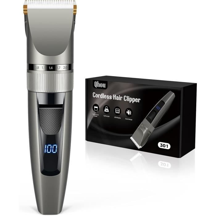 Kit De Coupe De Cheveux Électrique Pour Homme Avec Écran Led Sans Fil ...