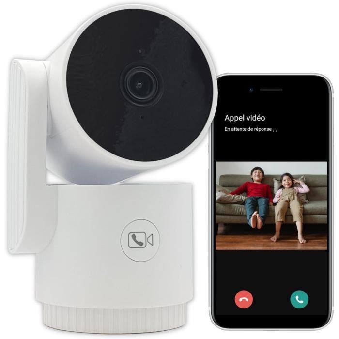 Camini Care | Caméra de Surveillance intérieure WiFi | 3MP | Bouton ...