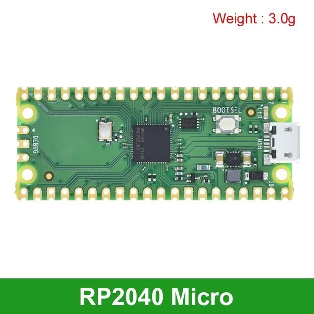 Circuits intégrés,RP2040 Micro--Raspberry Pi Pico Conseil RP2040 TYPE C ...