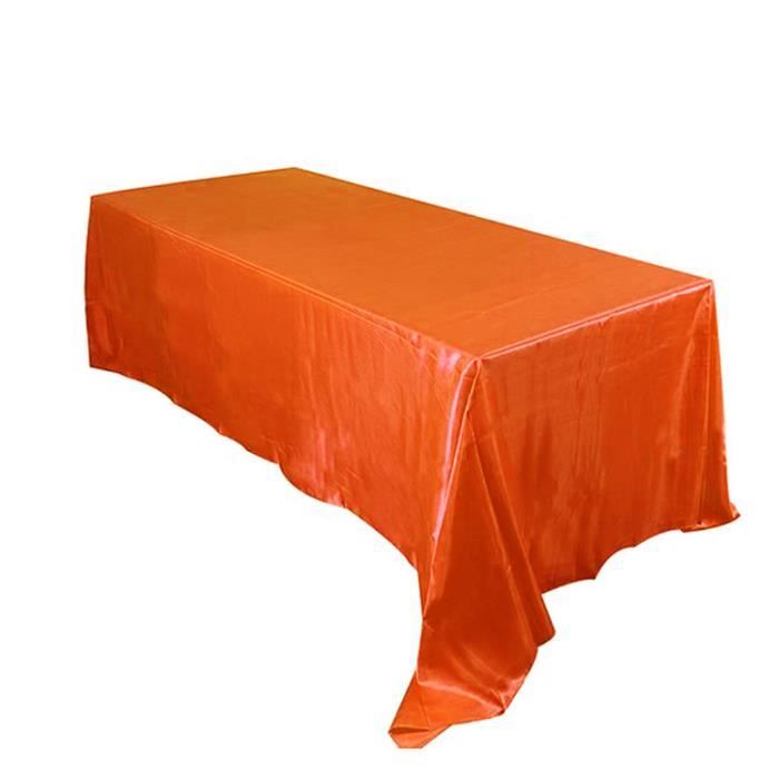 NAPPE DE TABLE ,Coral Orange-57x98inch-145x250cm--Nappe de Table ...