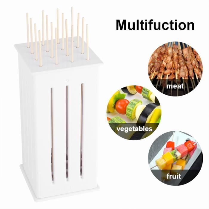 ZERODIS Barbecue Grill 16 Trous Brochettes Alimentaire Trancheuse ...