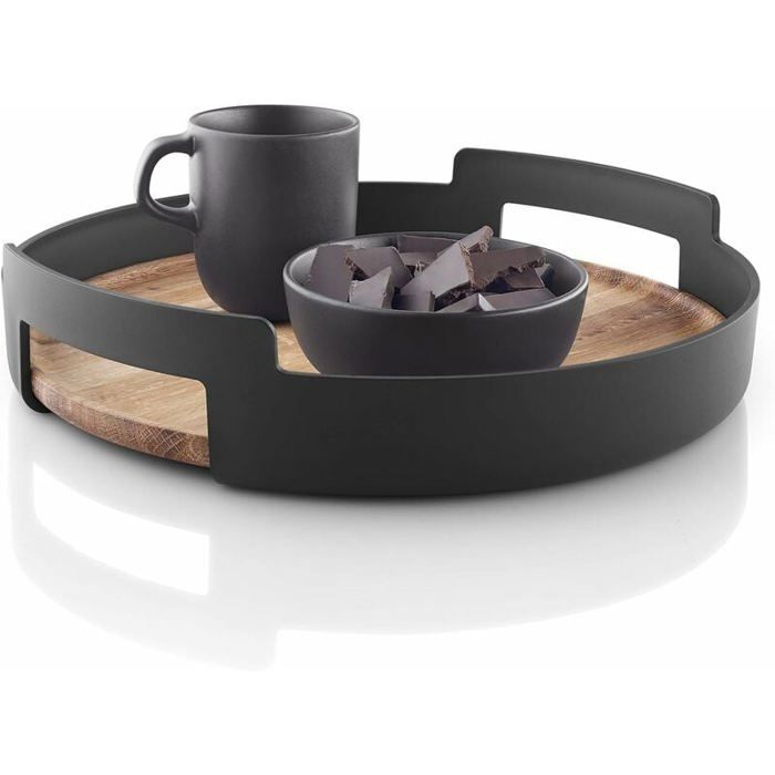 Plateau de service Nordic Kitchen, design simple et intemporel, noir ...