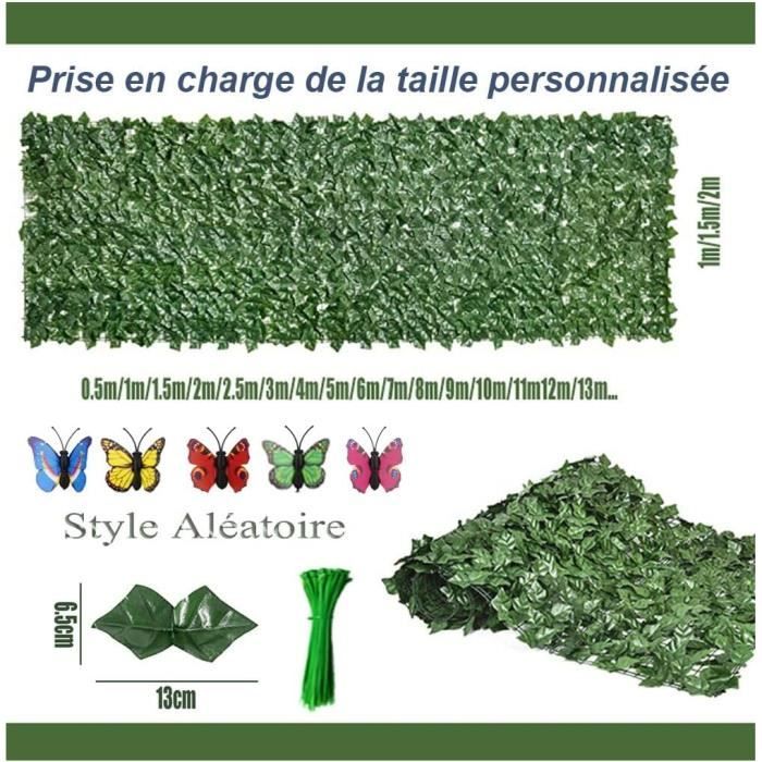 Brise Vue Haie Artificielle 1M X 2M,Haies Artificielles Brise Vue ...