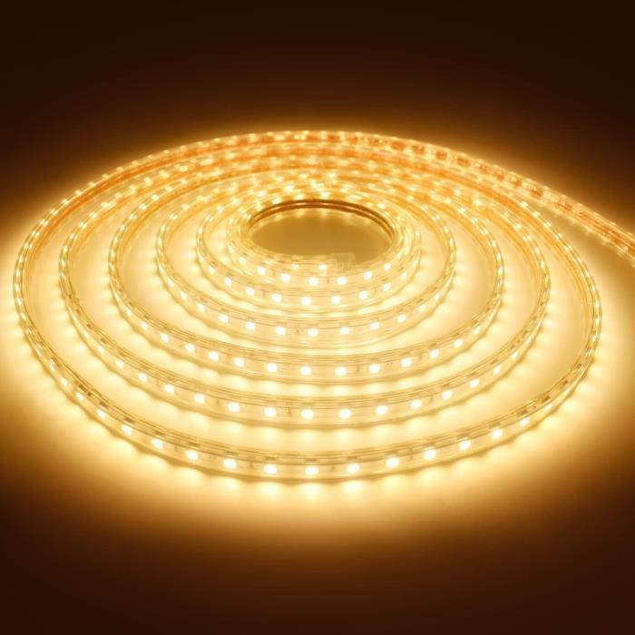 Ruban Led 10 Mètres, Ip65 Etanche Bande Led Avec Interrupteur 220V 230V ...