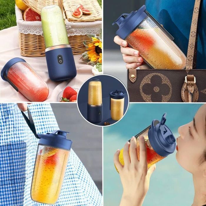 Blender Portable USB, Mini Mixeur pour Smoothie, 2 Bouteilles 400ml ...