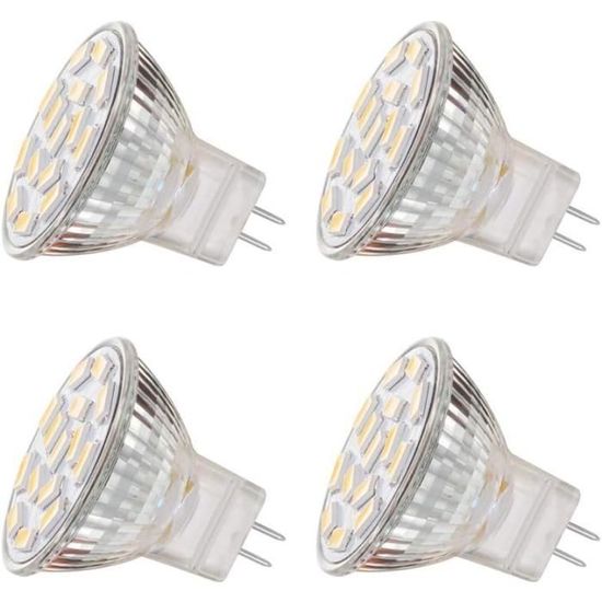 4X Ampoule Led Mr11 Gu4 3.5W, Non Dimmable, Ampoules Led Spot Gu4, Équivalent Halogène 25-35W ...