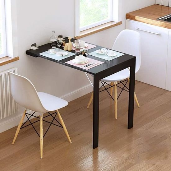 Table Murale Rabattable avec Etagére Intégrée Table Murale Rabattable ...