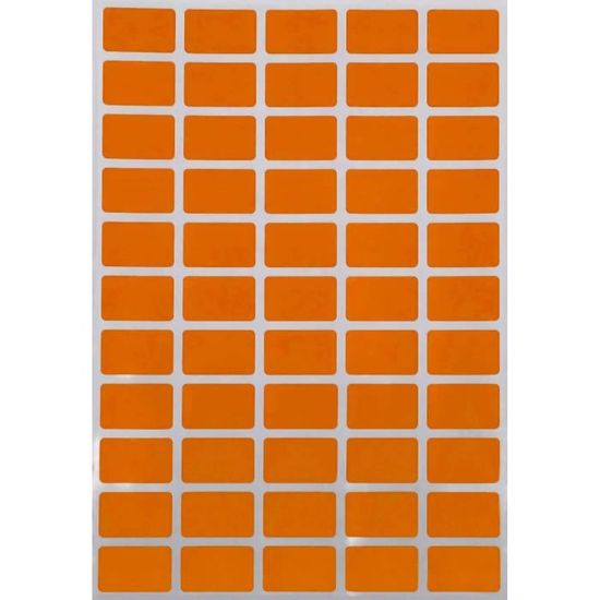 Royal Green Gommettes Étiquettes Autocollantes Rectangulaires Orange ...