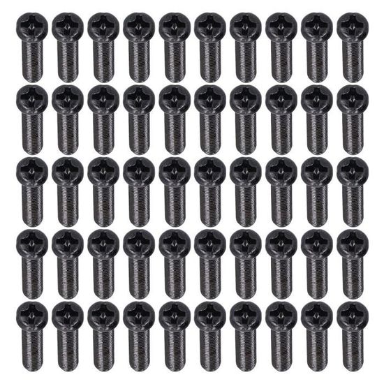 Cikonielf Vis mécanique à tête cylindrique en acier 50pcs DIN 7985 vis ...