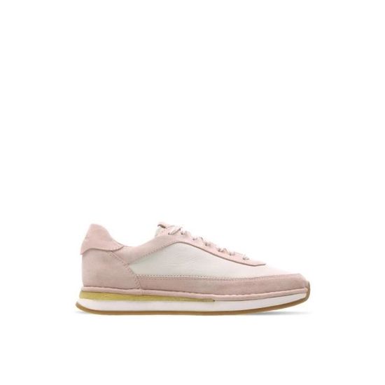 Basket - CLARKS - CraftRun Lace Rose - Cdiscount Chaussures