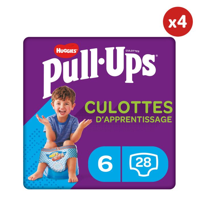 Huggies Pull-Ups Trainers Couches pour Garçon 2-4 Ans (4x28 ...