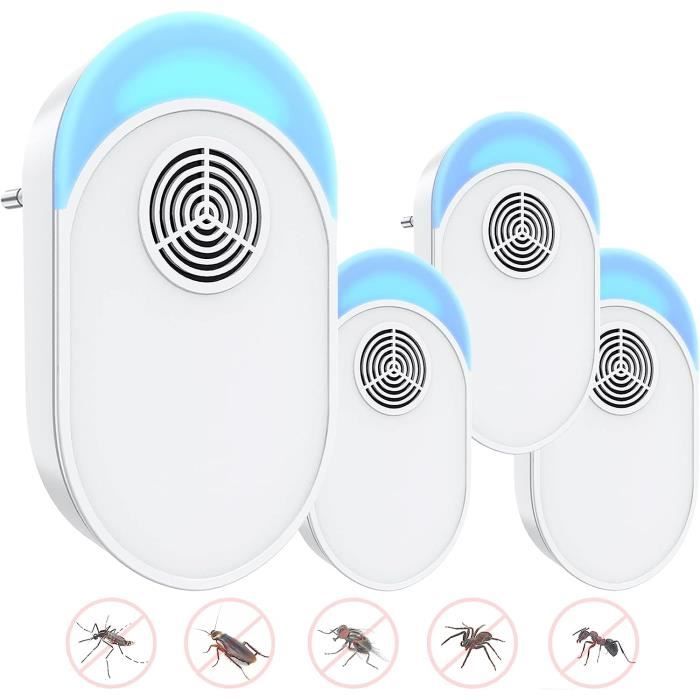 Anti Moustique Ultrason Prise, Ultrason Souris Mouche 4 Paquets ...