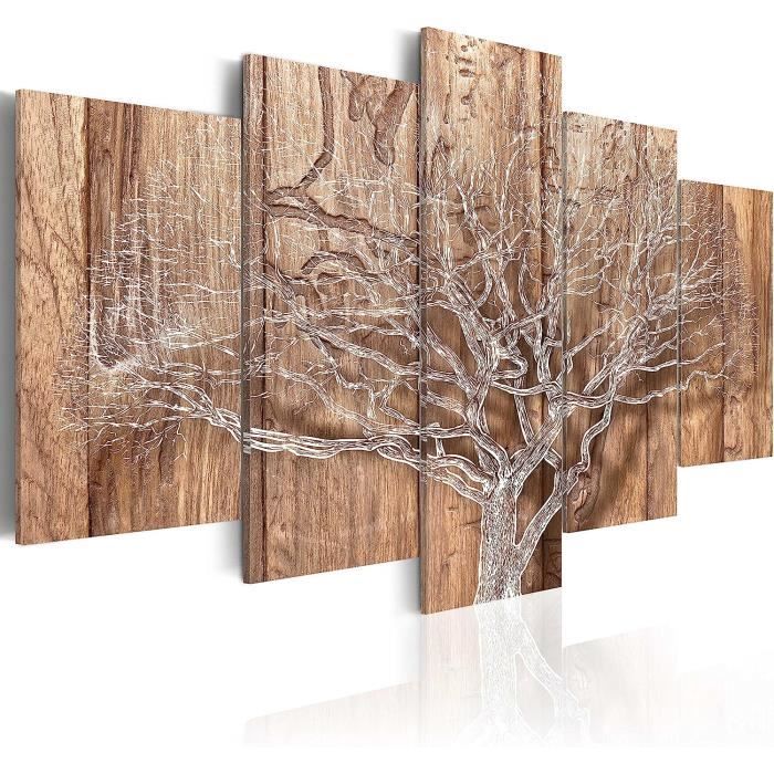 Murando Tableau Acoustique Arbre Bois 100X50 Cm Impression Sur Toile ...