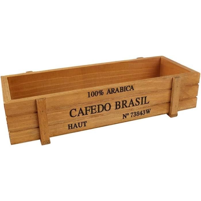 Pot De Fleurs En Bois Portable Fleur Jardinière Surélevée Légumes Patio ...
