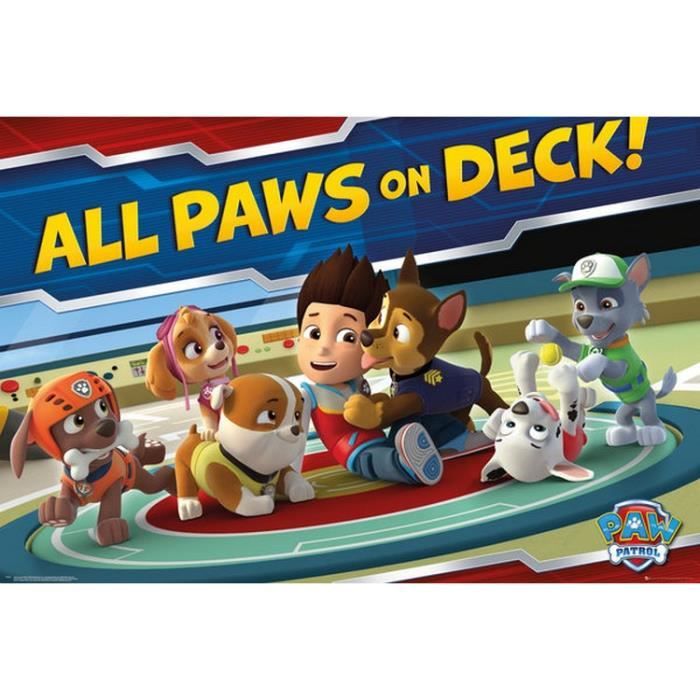 Paw Patrol - La Pat' Patrouille - 61x91,5cm - AFFICHE - POSTER ...