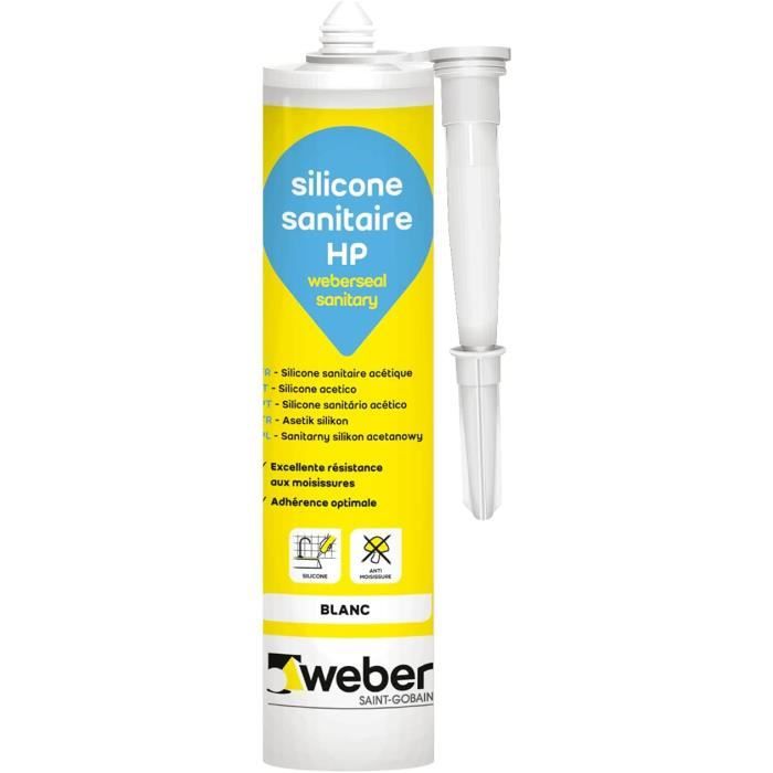 Seal sanitary, Mastic silicone sanitaire haute performance, acétique ...