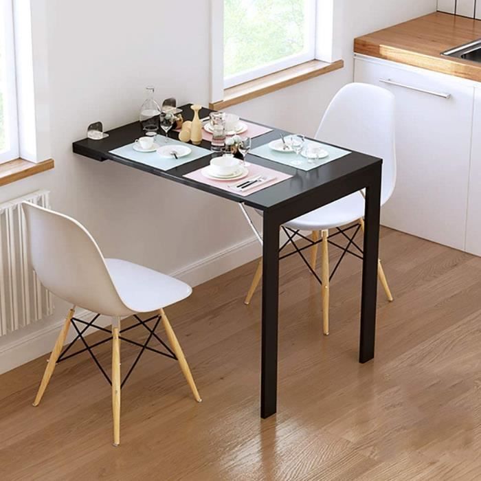 Table Murale Rabattable avec Etagére Intégrée Table Murale Rabattable ...