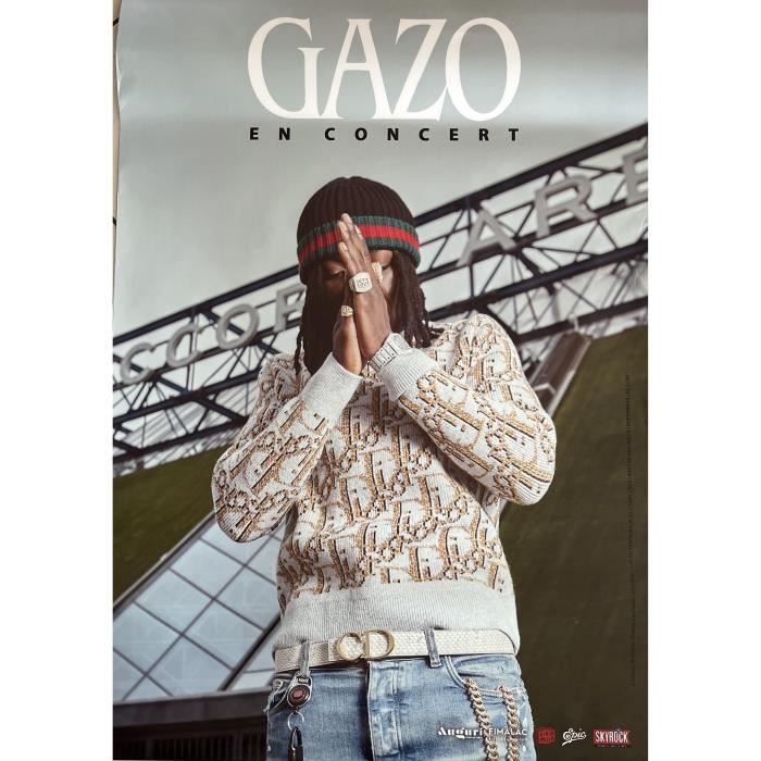 GAZO - En Concert - 70x100cm - Affiche / Poster - Cdiscount Maison