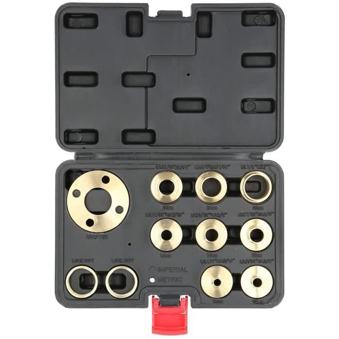 11Pc Kit Guide Routeur Modèle Laiton Massif Ensembles Bagues Gabarit ...