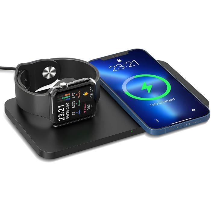 Chargeur Sans Fil 2 En 1 Chargeur Induction Station De Charge ...
