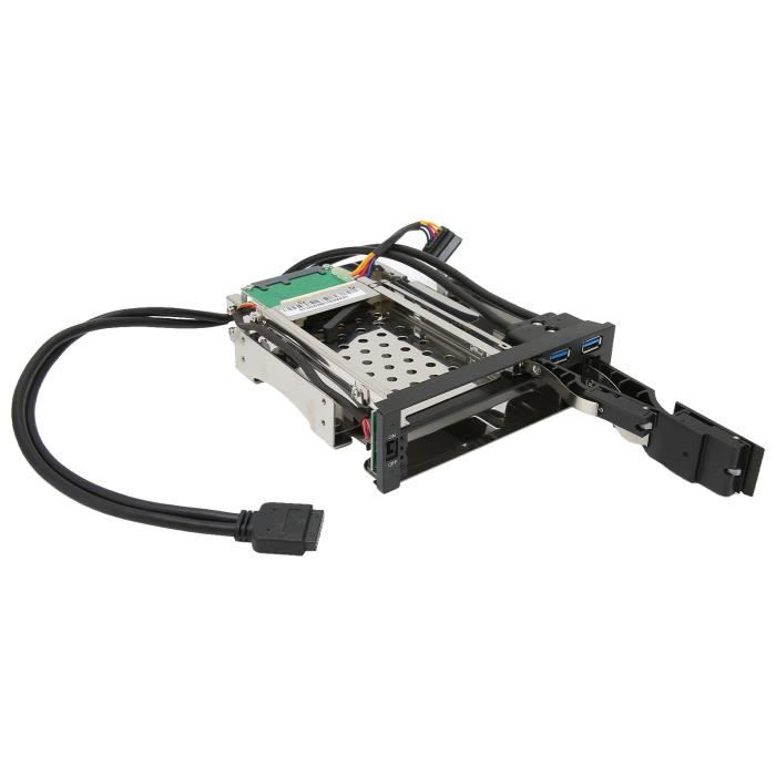 Fdit Boîtier Disque Dur Double Ports Indicateur LED Antichoc Fiable ...