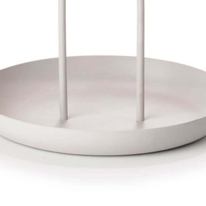 Plateau de service - HURRISE - Rond - Métal - Poignée - Gris tendance ...