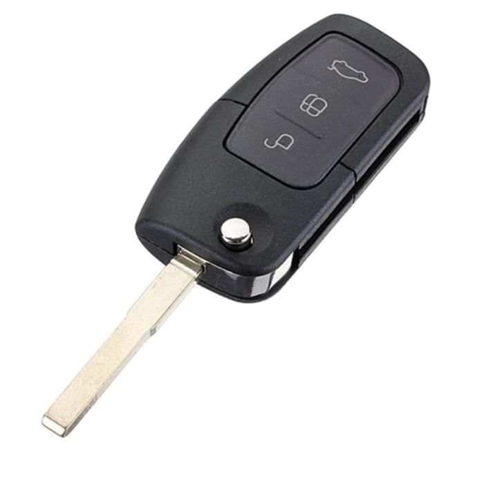 Clé de voiture à distance pliante 3 boutons 433MHZ pour Mondeo Fiesta ...