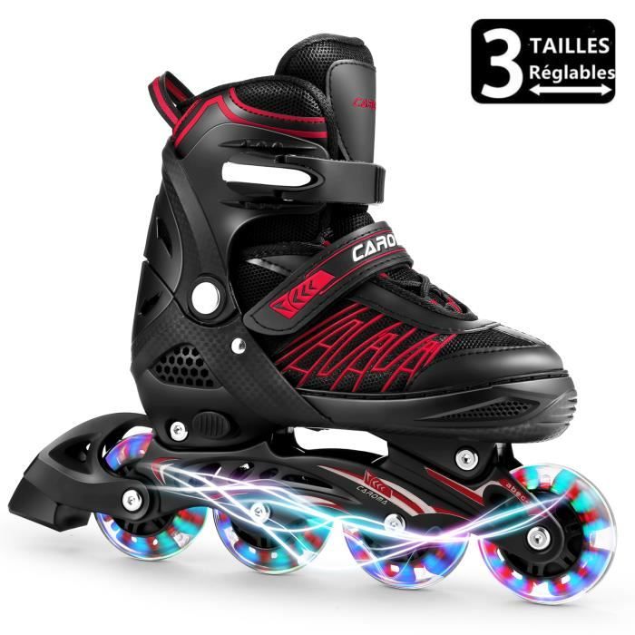 Rollers en Ligne Enfant Adulte avec Roues Lumineuses Patins à roulettes ...
