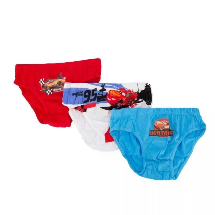 Slip lot x3 cars Bébé, Enfant DISNEY Turquoise - Cdiscount Prêt-à-Porter