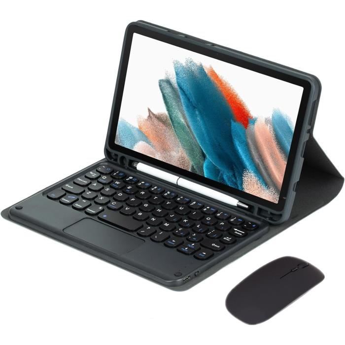 Coque Avec Clavier Samsung Tab A9 8,7 Inch 2023 Avec Porte-Stylo Et Pavé Tactile, Qwerty Étui ...